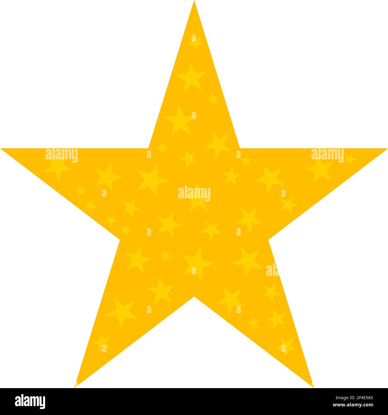 Random stars, starry pattern, background illustration – Stock vector ...