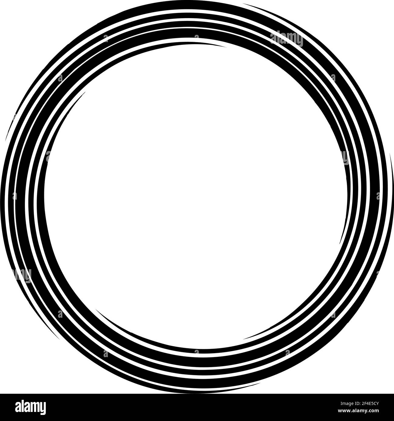 Cyclical circle, helix, volute element. Concentric shape with rotation ...