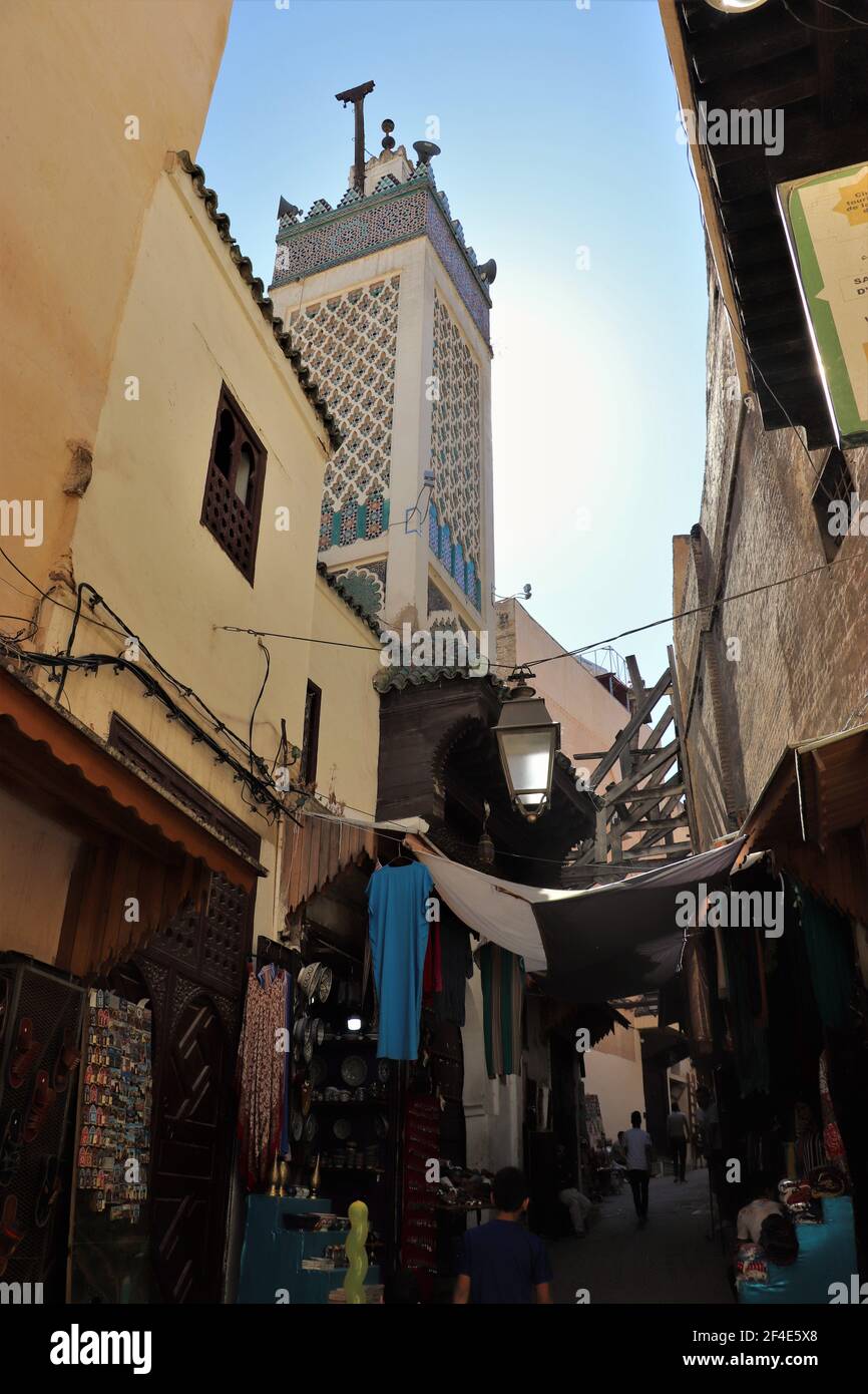 Souk in the medina of fez el bali hi-res stock photography and images ...
