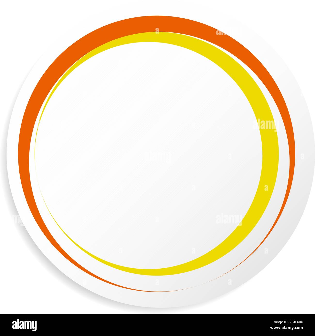 Blank and empty circle shape, circle design element. Circular frame ...