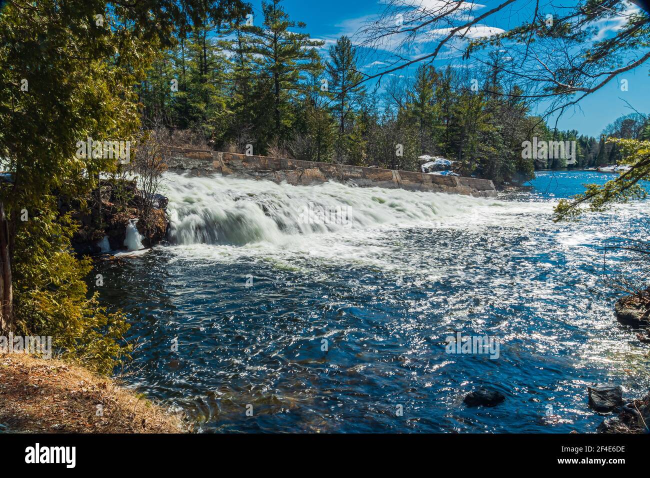 Elliot Falls Trails and Conservation Area Norland Ontario Canada in ...