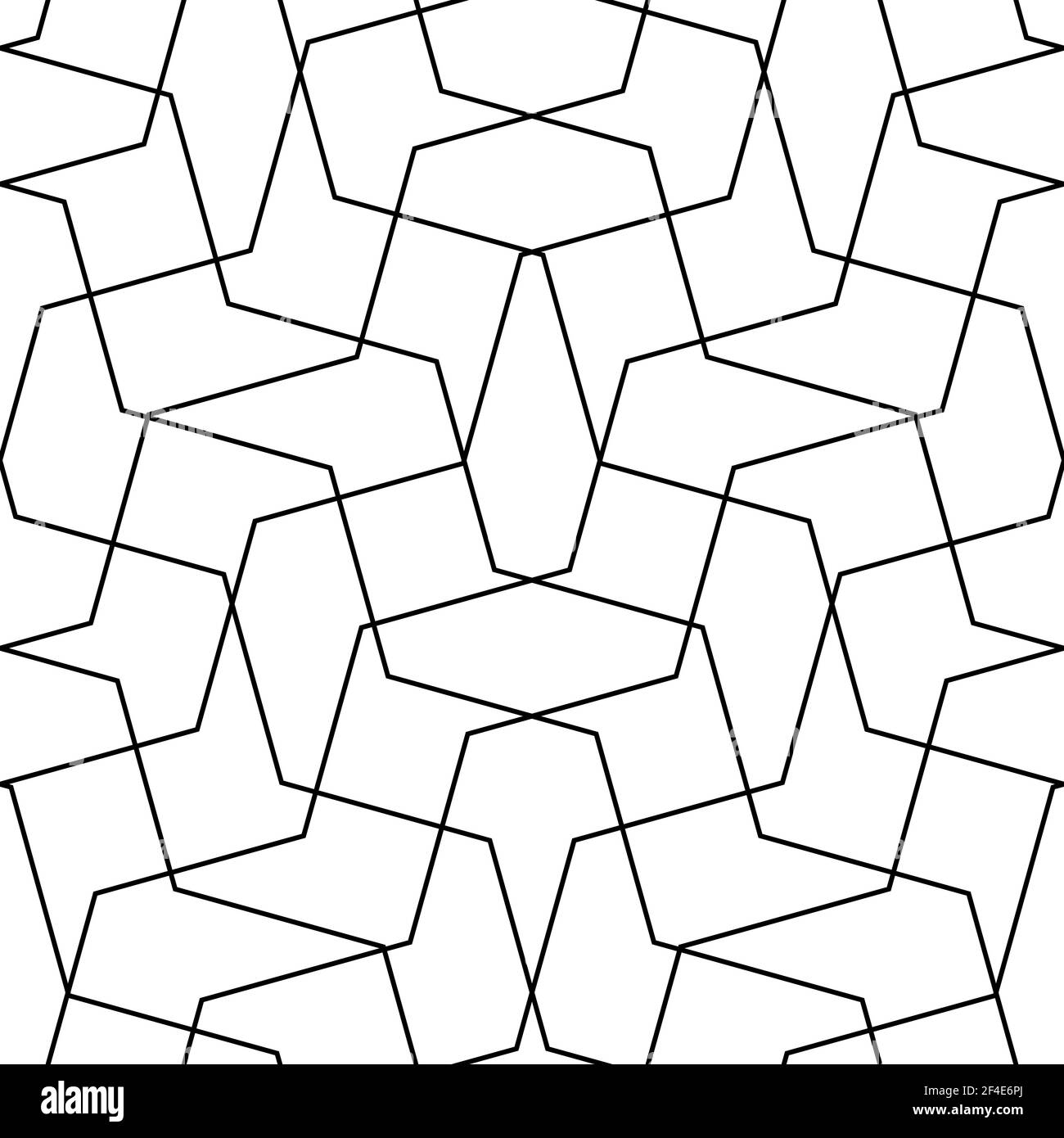 Interlace, twine, tangled lines Seamlessly repeatable Pattern ...