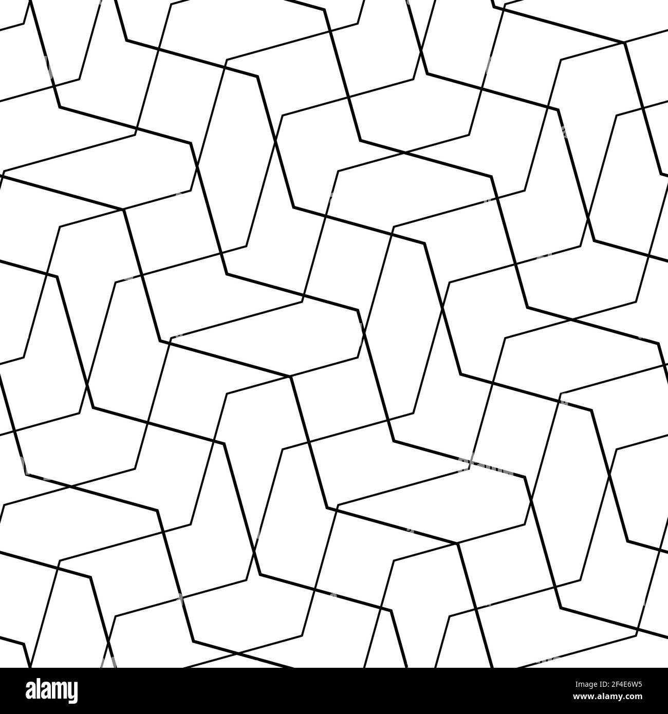 Interlace, twine, tangled lines Seamlessly repeatable Pattern ...