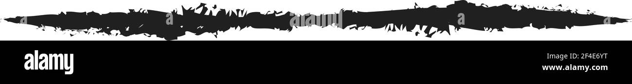 Brush, paintbrush stroke. Grungy, grunge, textrured brush. Laceration ...