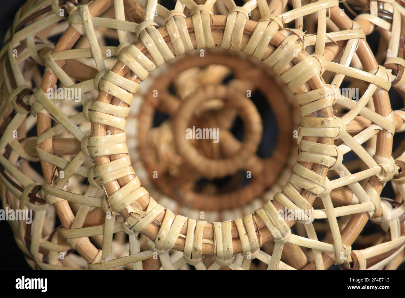 Beautiful hand crafted lantern hood made of natural rattan which is ...