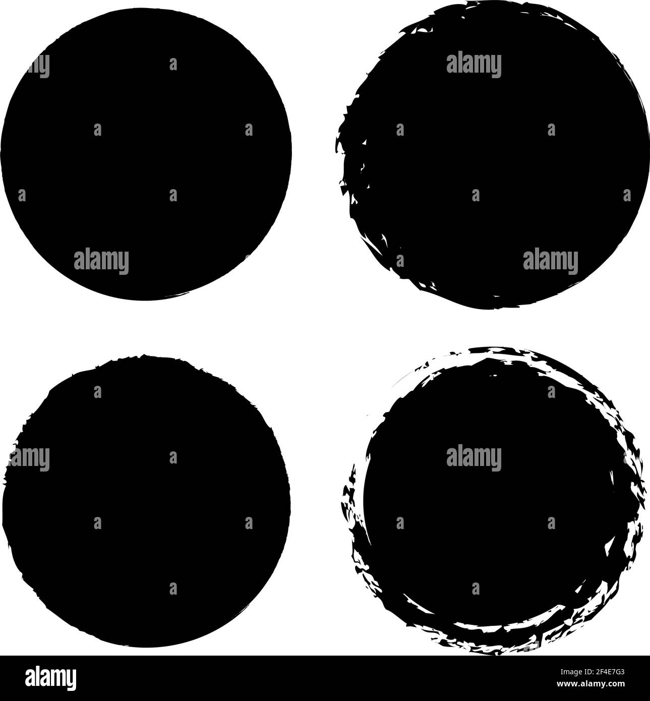 Grungy Circle Blob Blotch Vector Stock Vector Illustration Clip Art