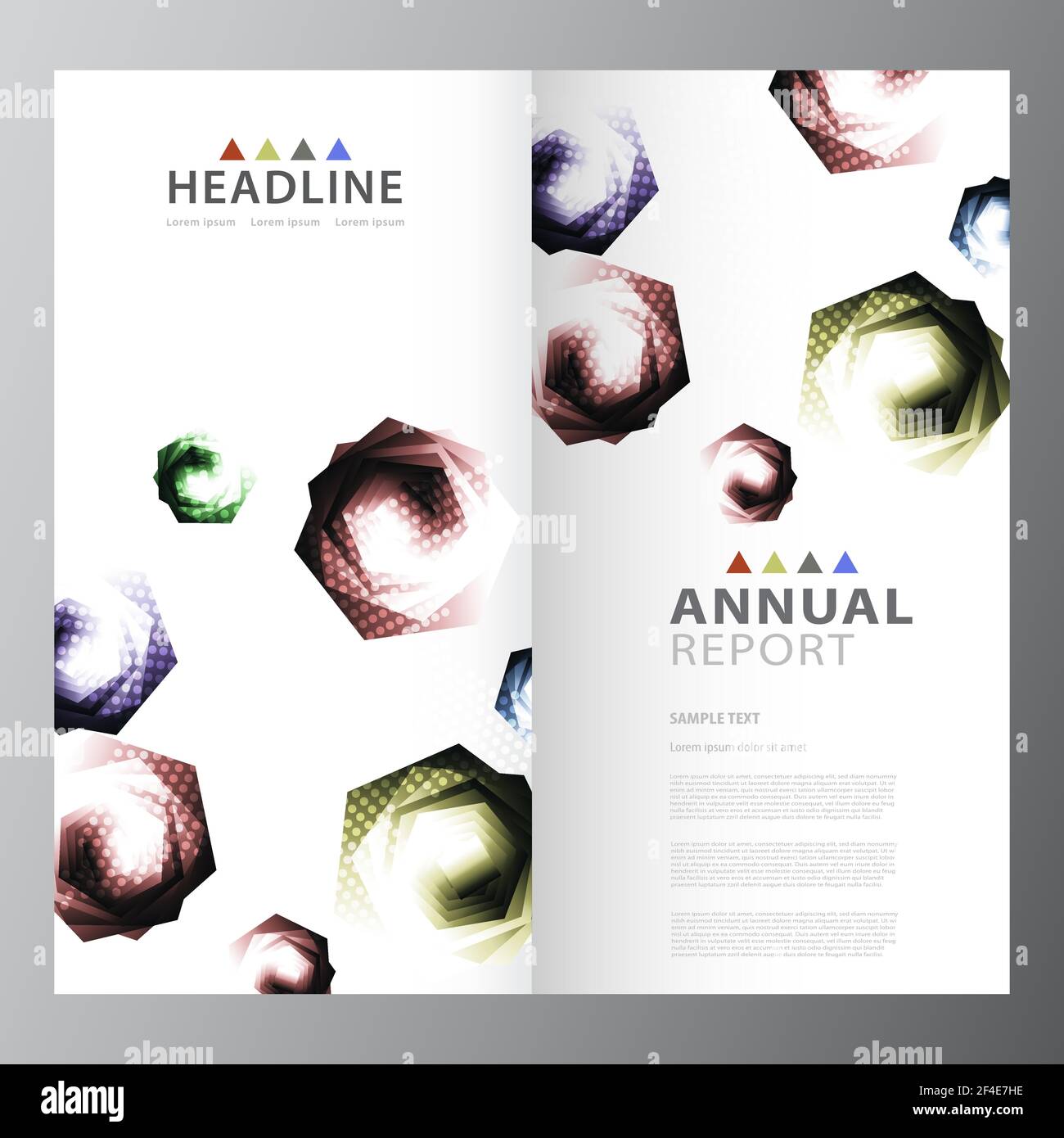 Annual business report template design layout Stock Vector Image & Art ...