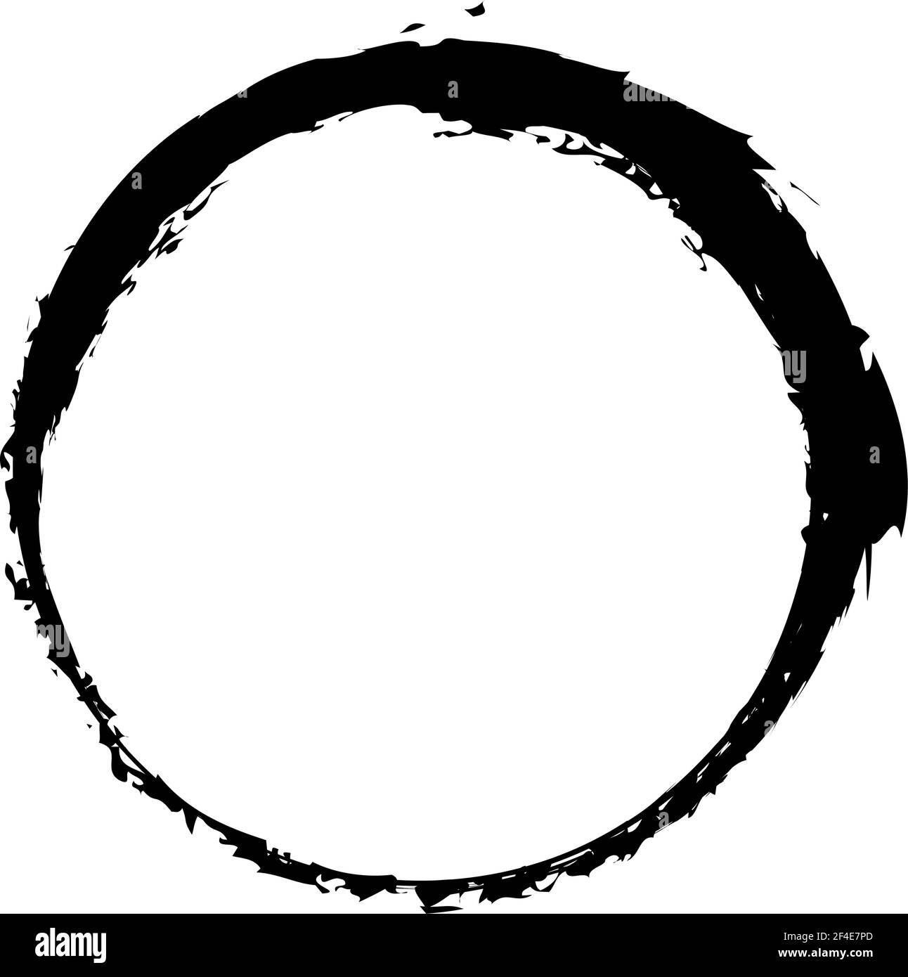 Grungy Circle Blob Blotch Vector Stock Vector Illustration Clip Art