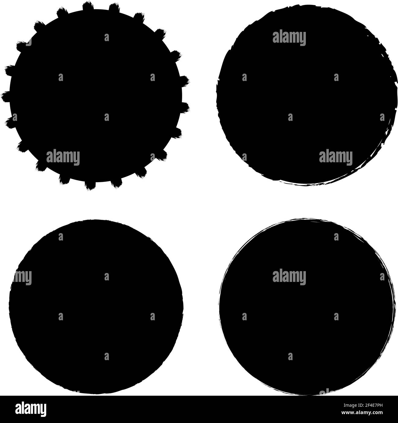 Grungy Circle Blob Blotch Vector Stock Vector Illustration Clip Art Graphics Stock Vector