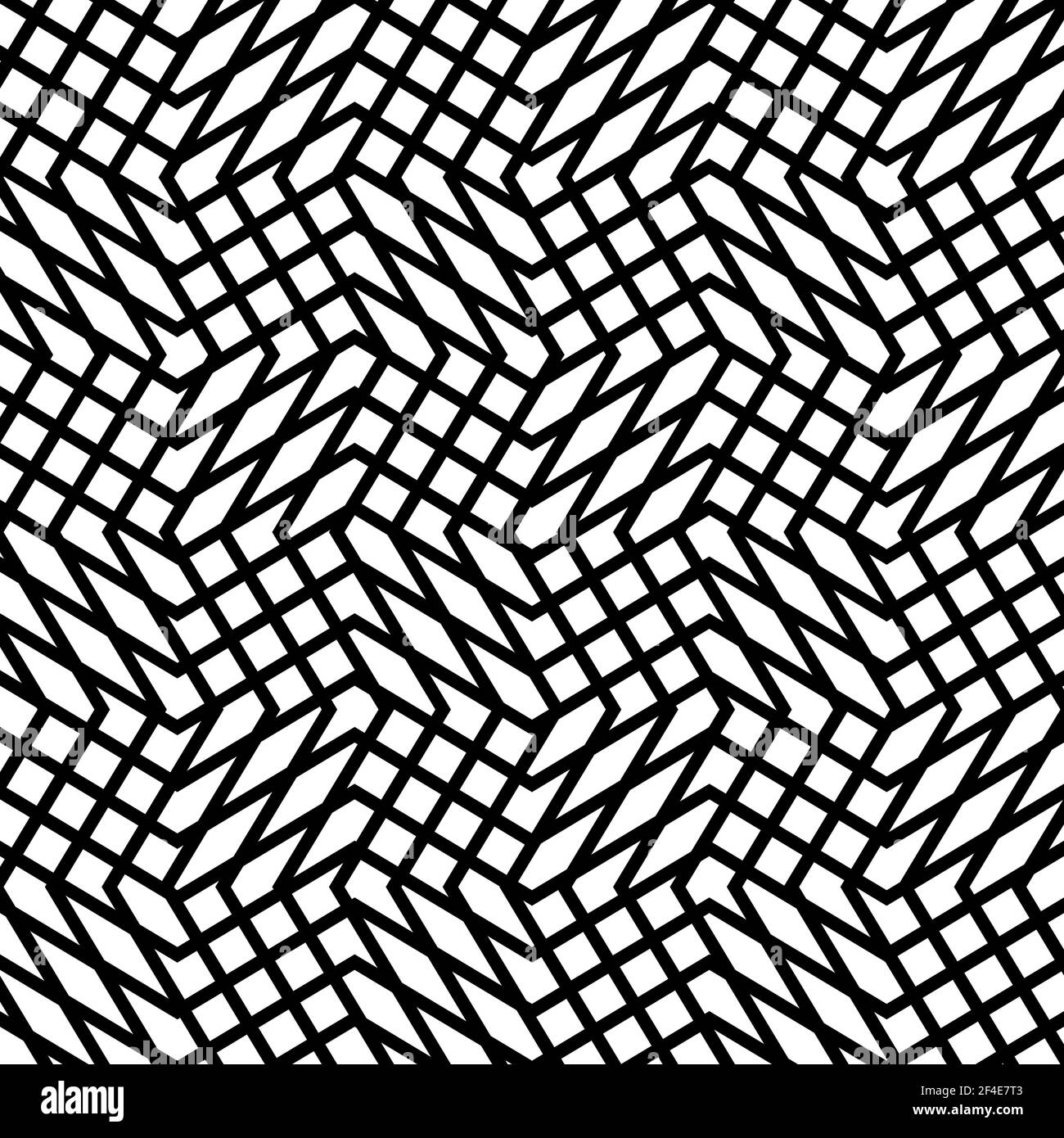 Tangled Interlace, Intertwine and interlocked Lines vector Geometric ...