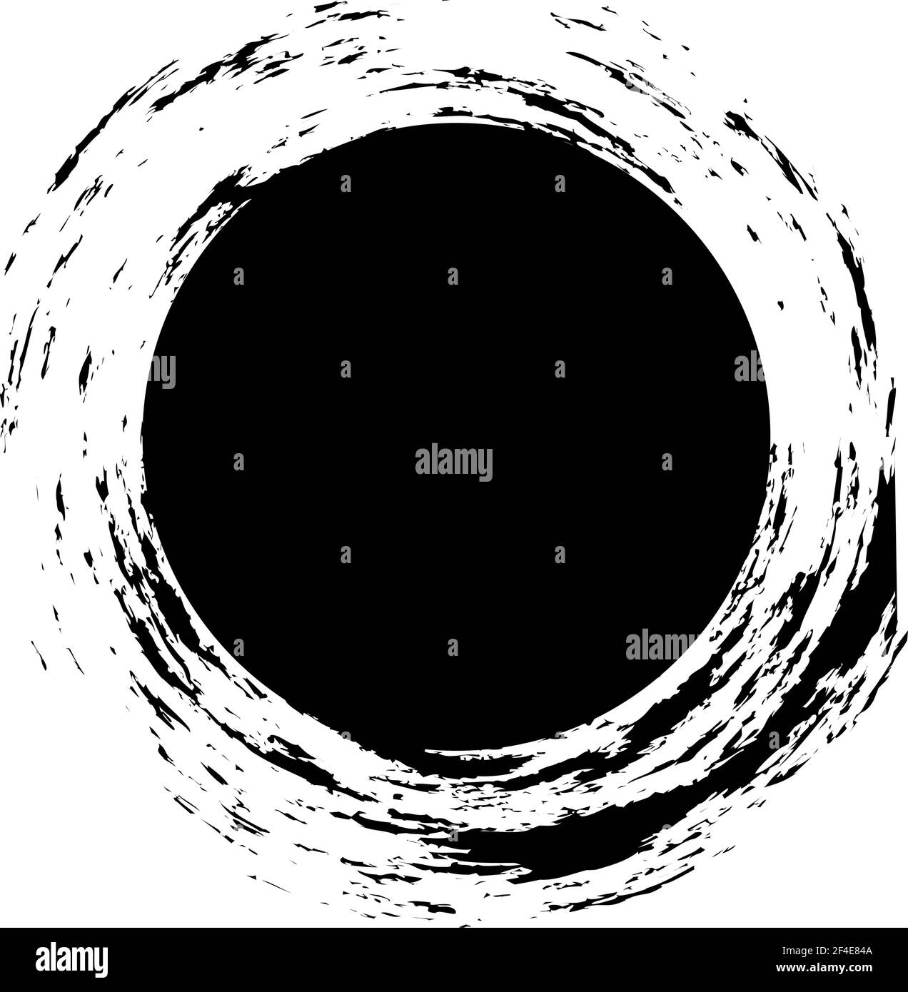 Grungy Circle Blob Blotch Vector Stock Vector Illustration Clip Art