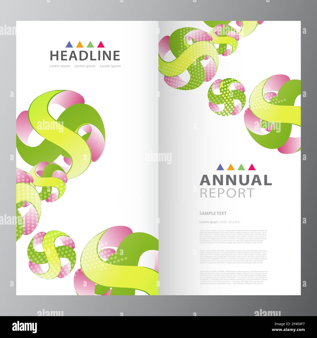 Annual business report template design layout Stock Vector Image & Art ...