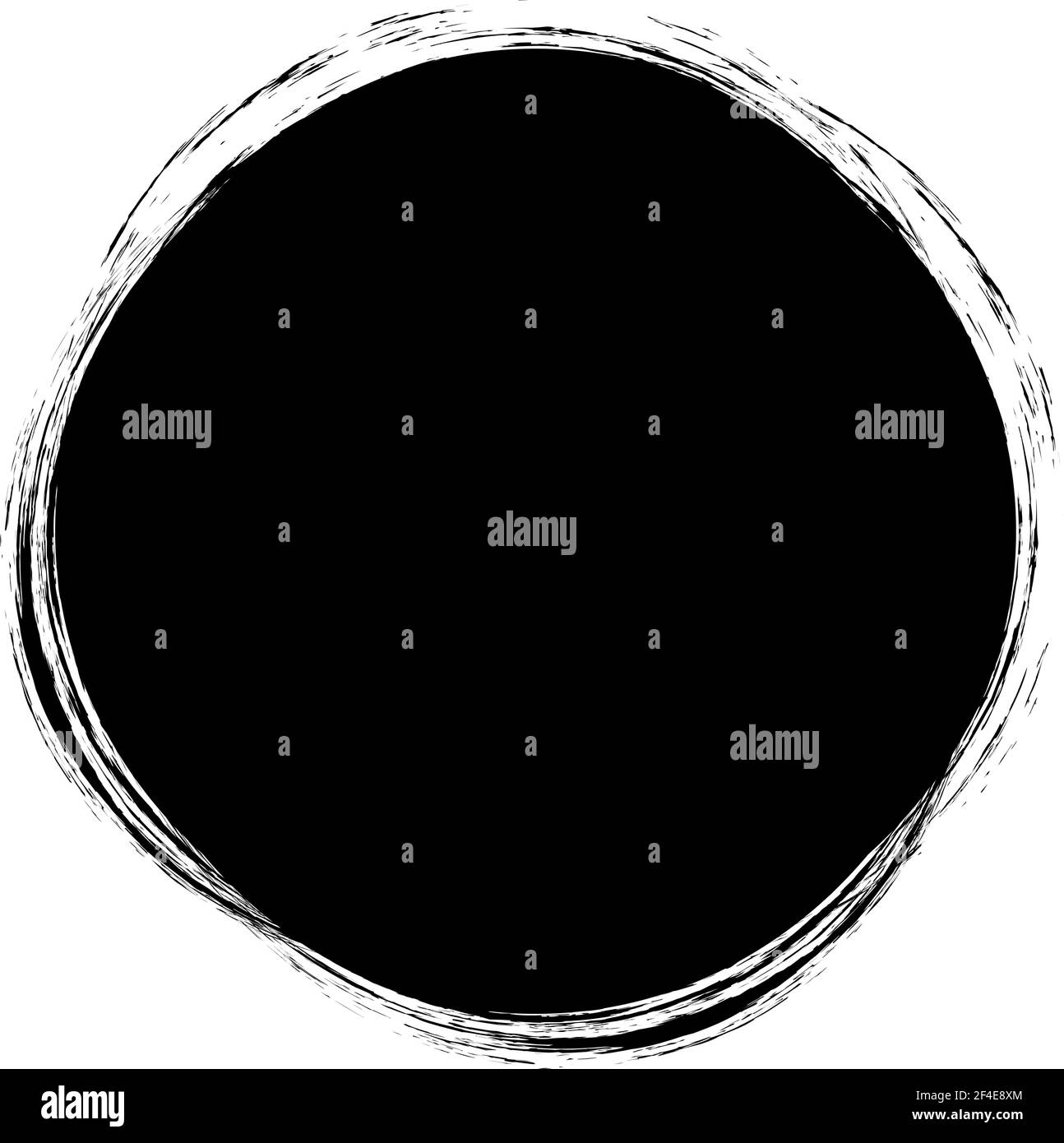 Grungy Circle Blob Blotch Vector Stock Vector Illustration Clip Art