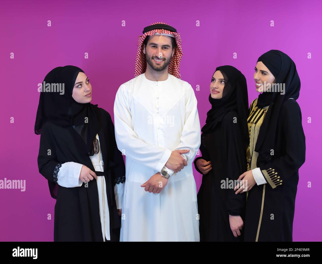 Portrait of young muslim people in traditional clothes Stock Photo - Alamy