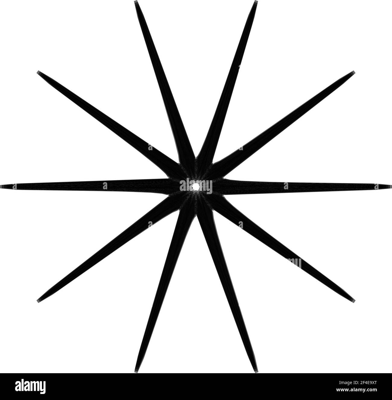 Geometric mandala - Radial, Circular Motif icon, symbol. Radiating ...