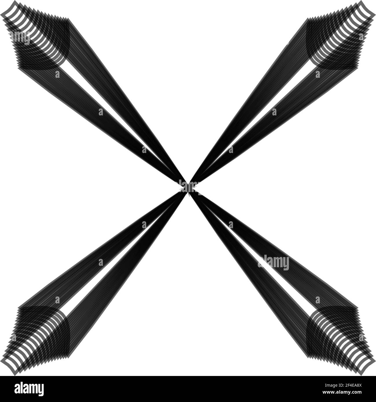 Geometric mandala - Radial, Circular Motif icon, symbol. Radiating ...