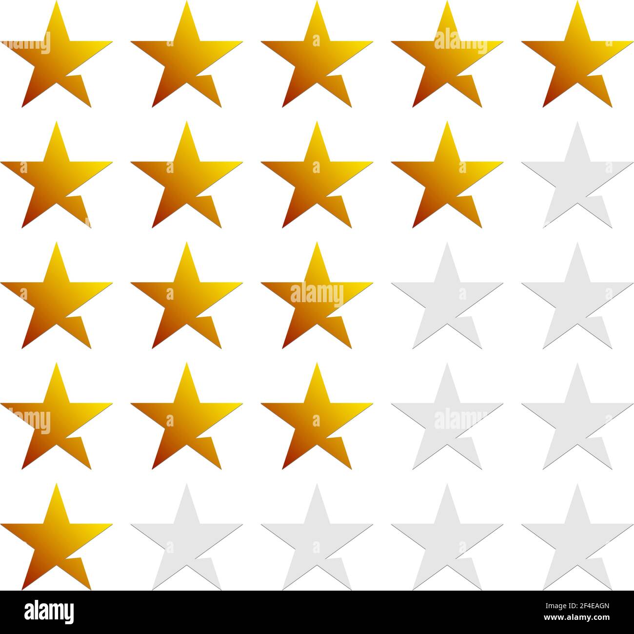 5 Star rating icon. Vector Illustration for review, value, valuation ...