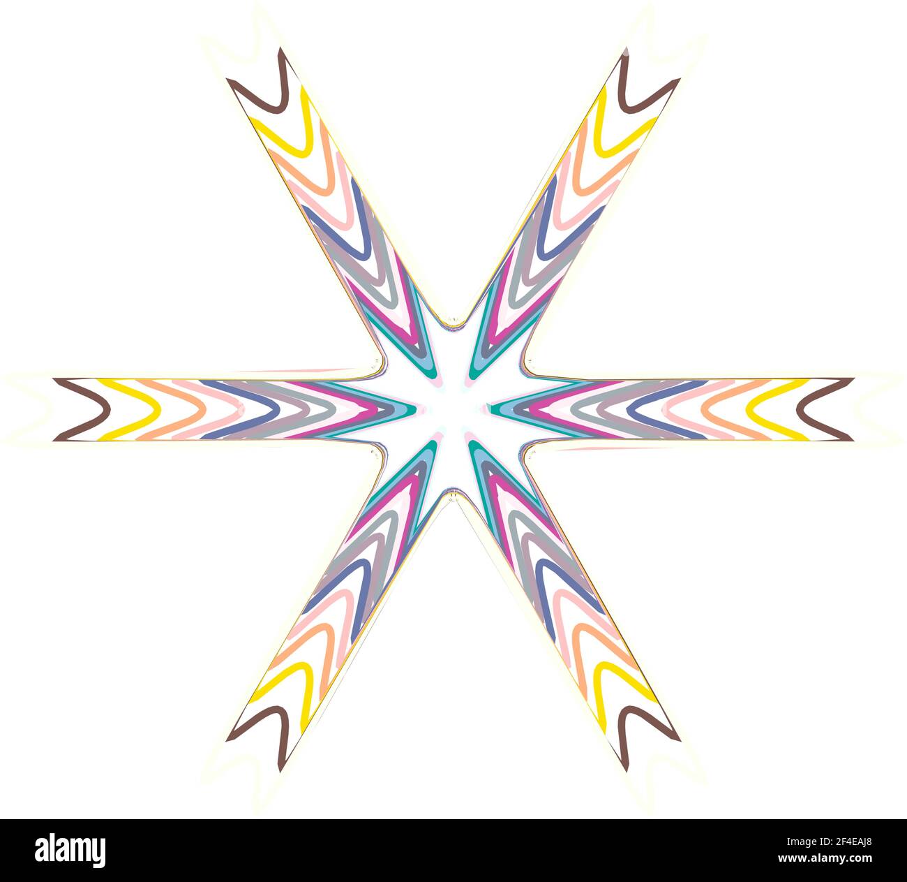 Geometric mandala - Radial, Circular Motif icon, symbol. Radiating ...