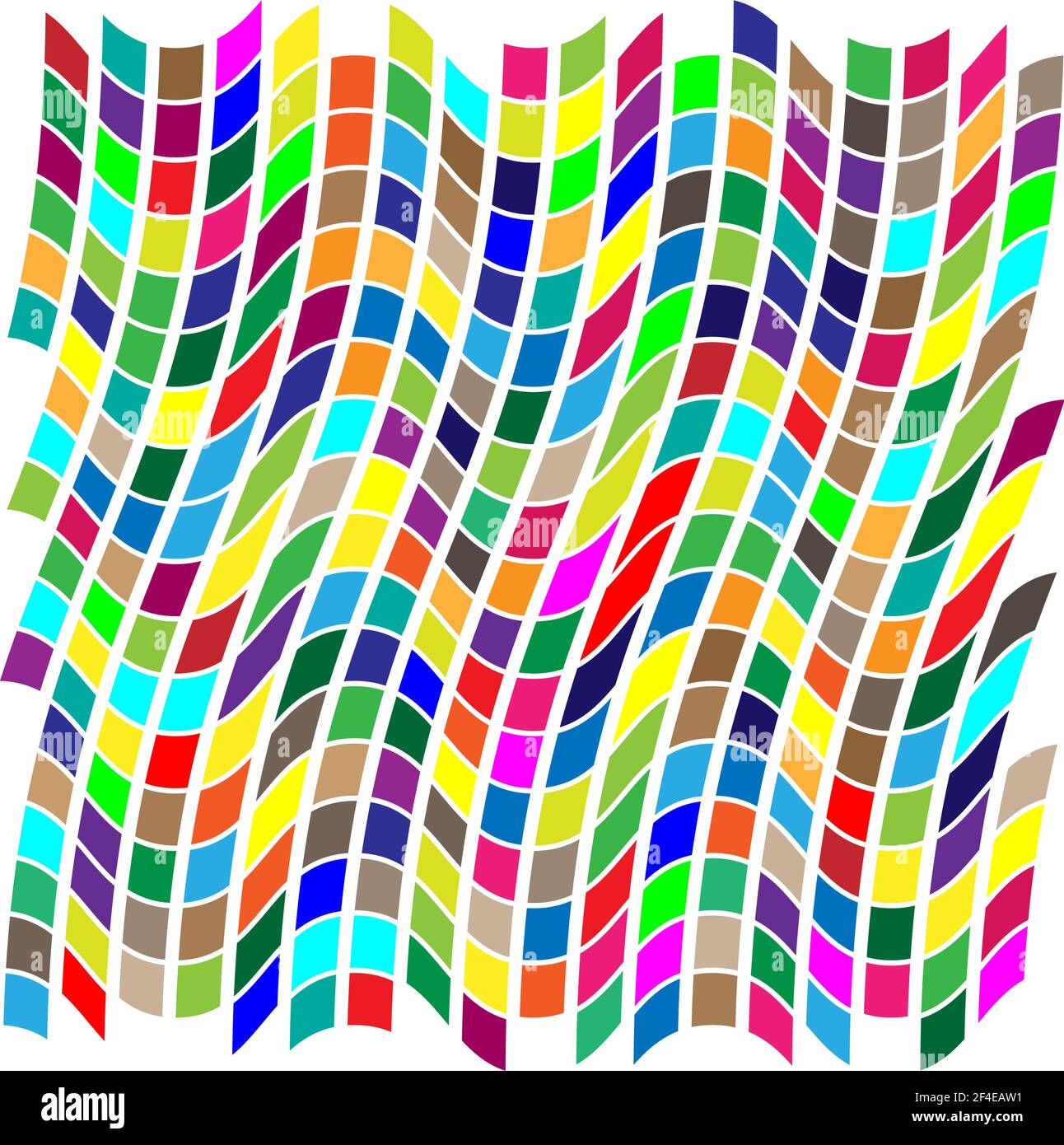 Random shapes arranged as mosaic, tessellating pattern. Colorful ...