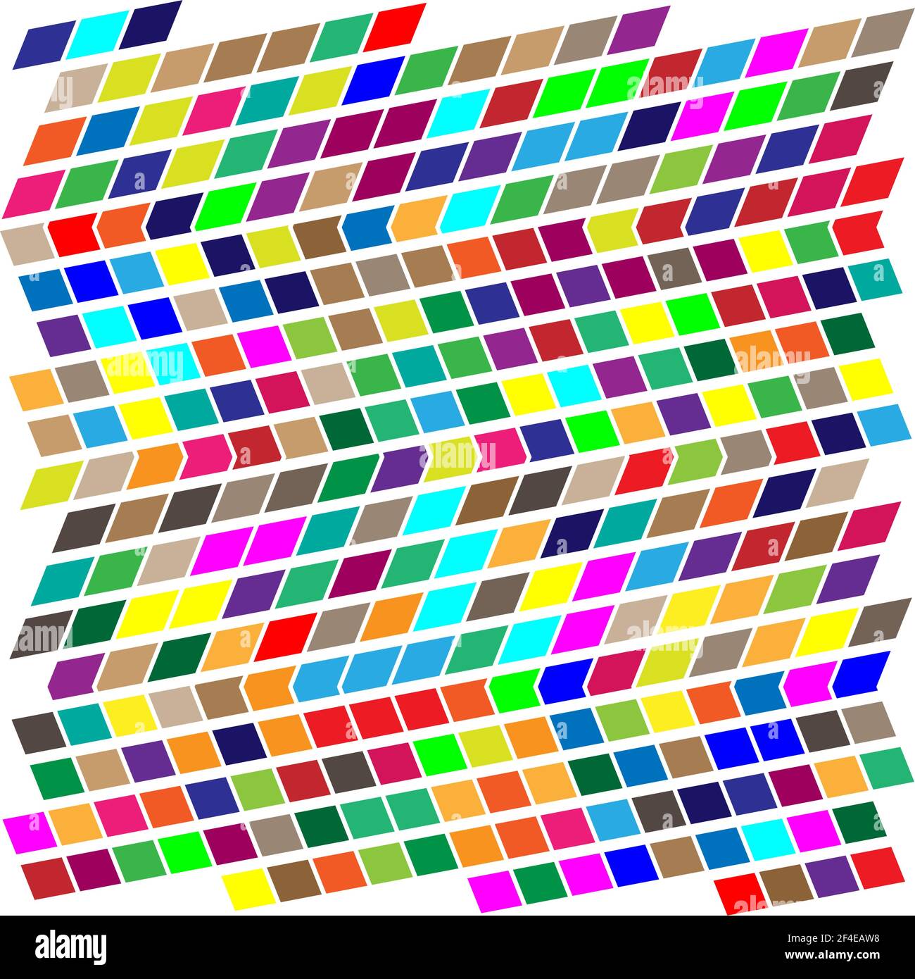 Random shapes arranged as mosaic, tessellating pattern. Colorful ...