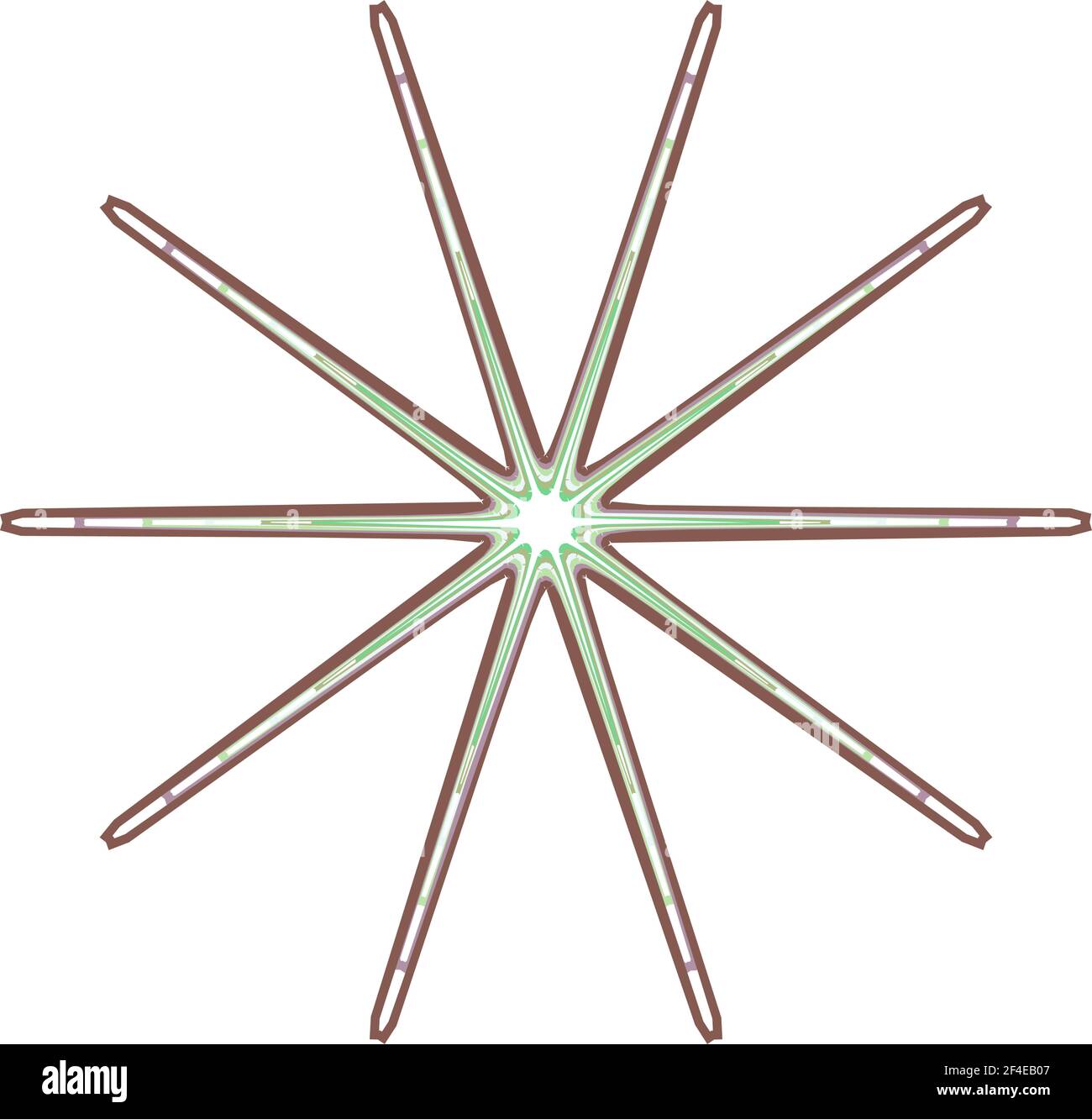 Geometric mandala - Radial, Circular Motif icon, symbol. Radiating ...