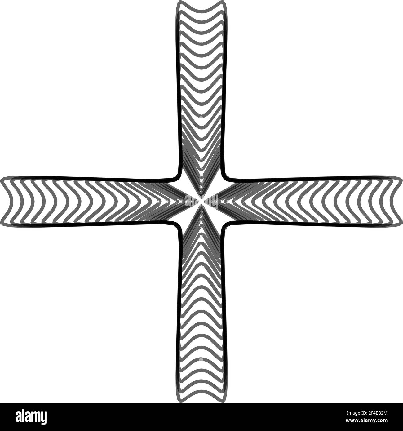 Geometric mandala - Radial, Circular Motif icon, symbol. Radiating ...