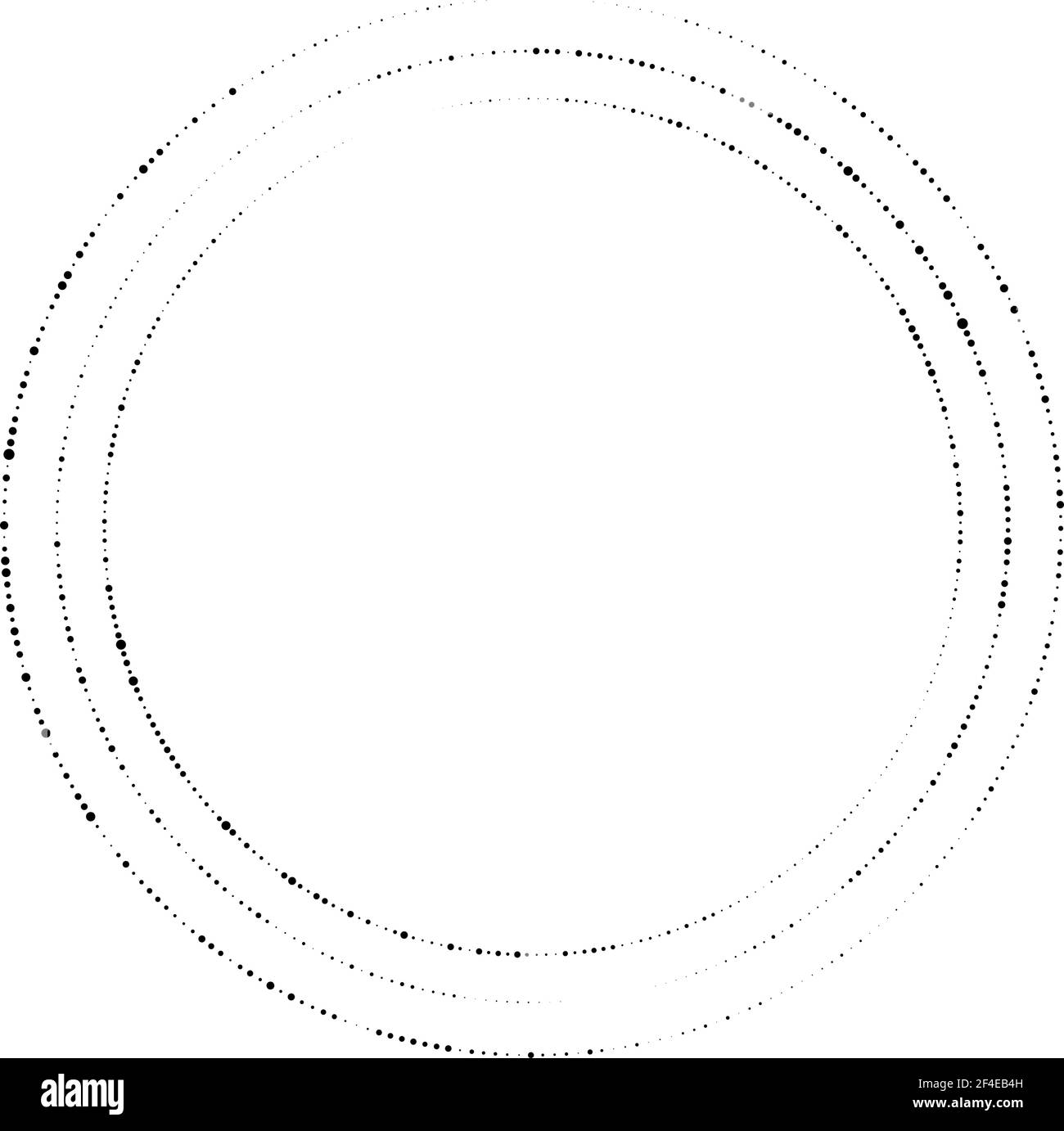 Random circles, dotted, dots spiral swirl twirl element. Polka dots ...