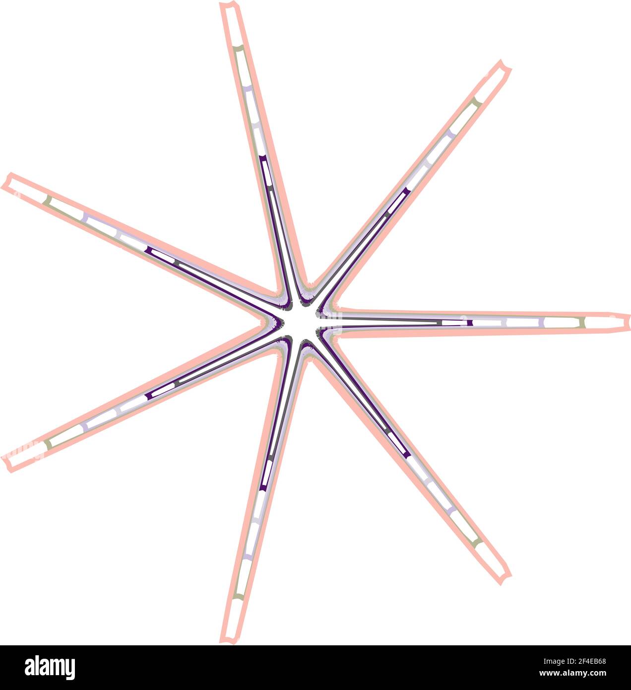 Geometric mandala - Radial, Circular Motif icon, symbol. Radiating ...