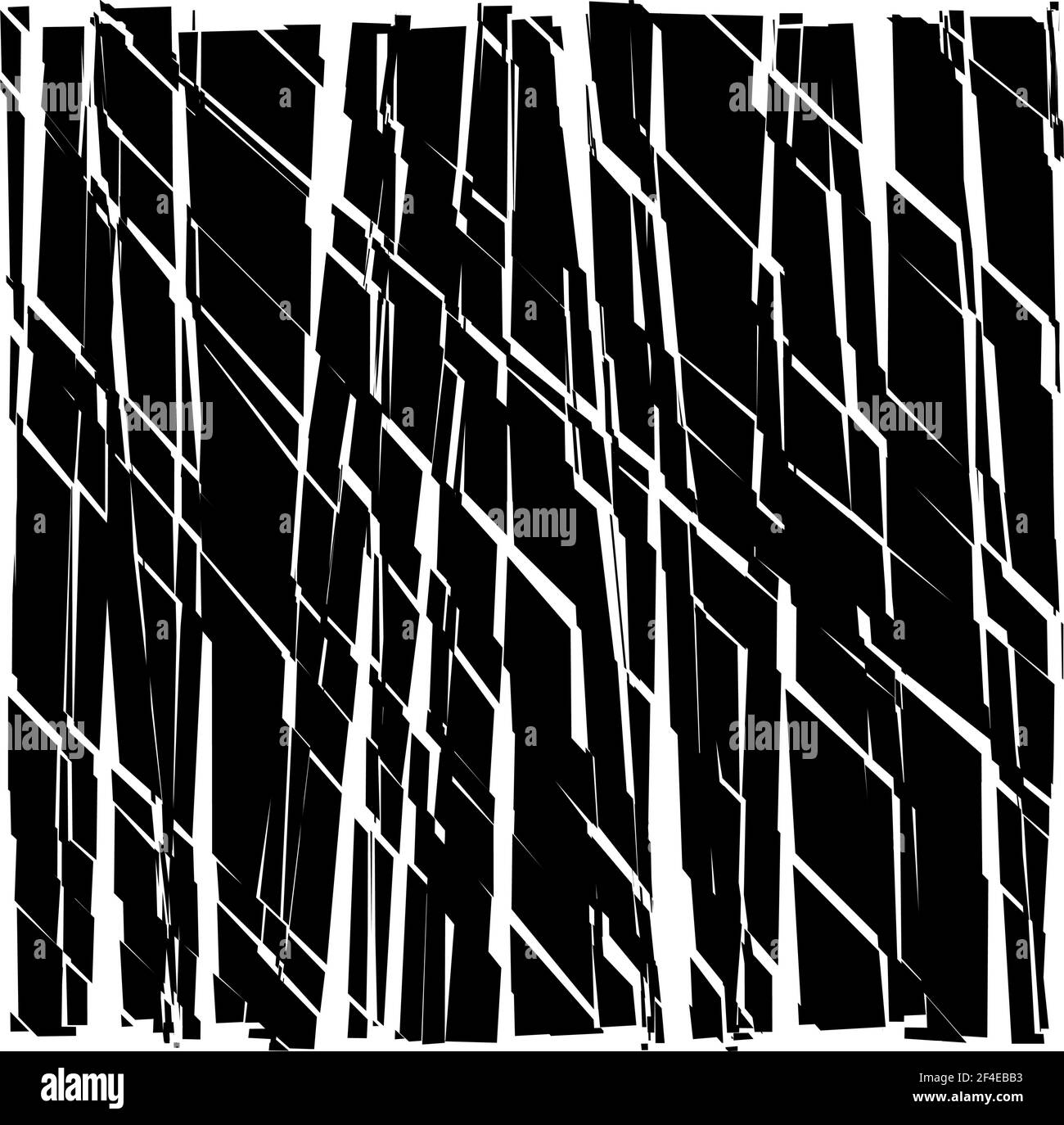 Shattered, fractured, broken geometric square. Burst, explosion effect ...