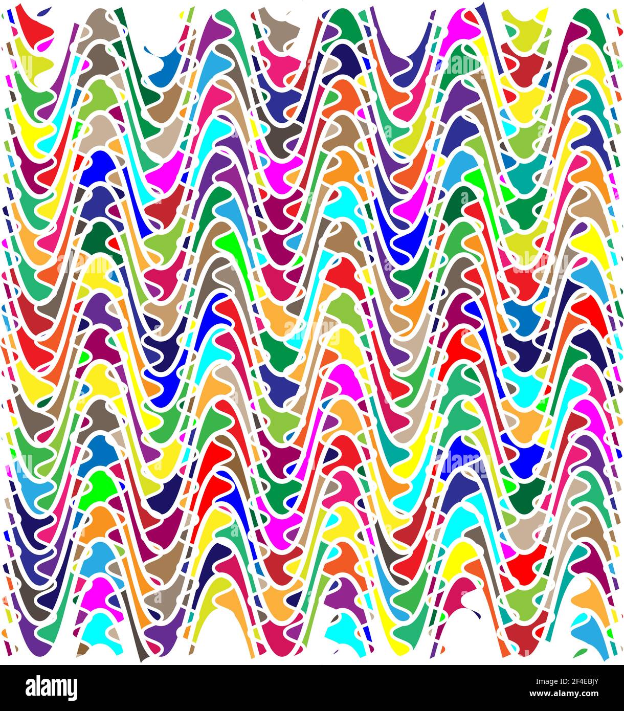 Random shapes arranged as mosaic, tessellating pattern. Colorful ...