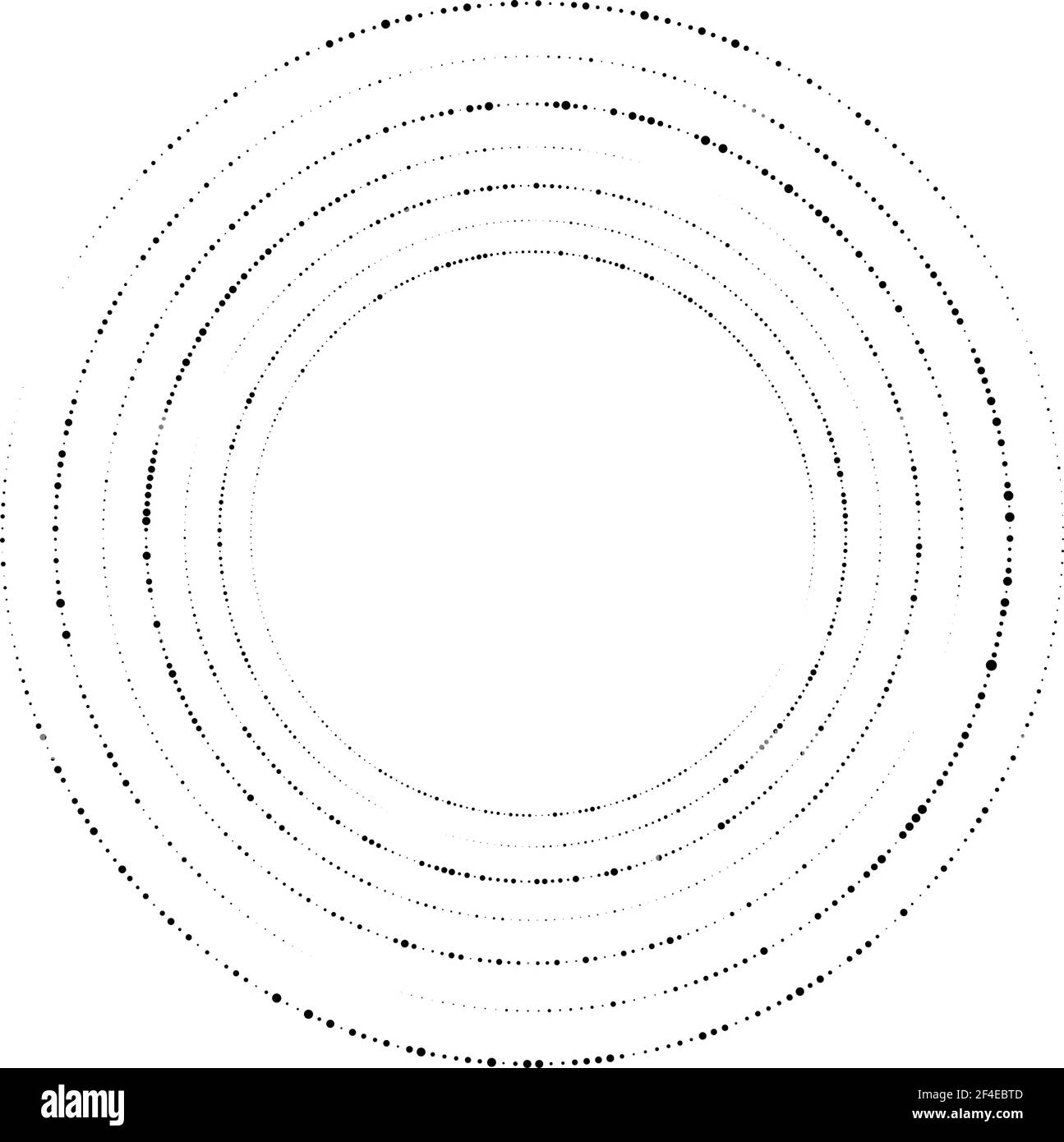 Random circles, dotted, dots spiral swirl twirl element. Polka dots ...