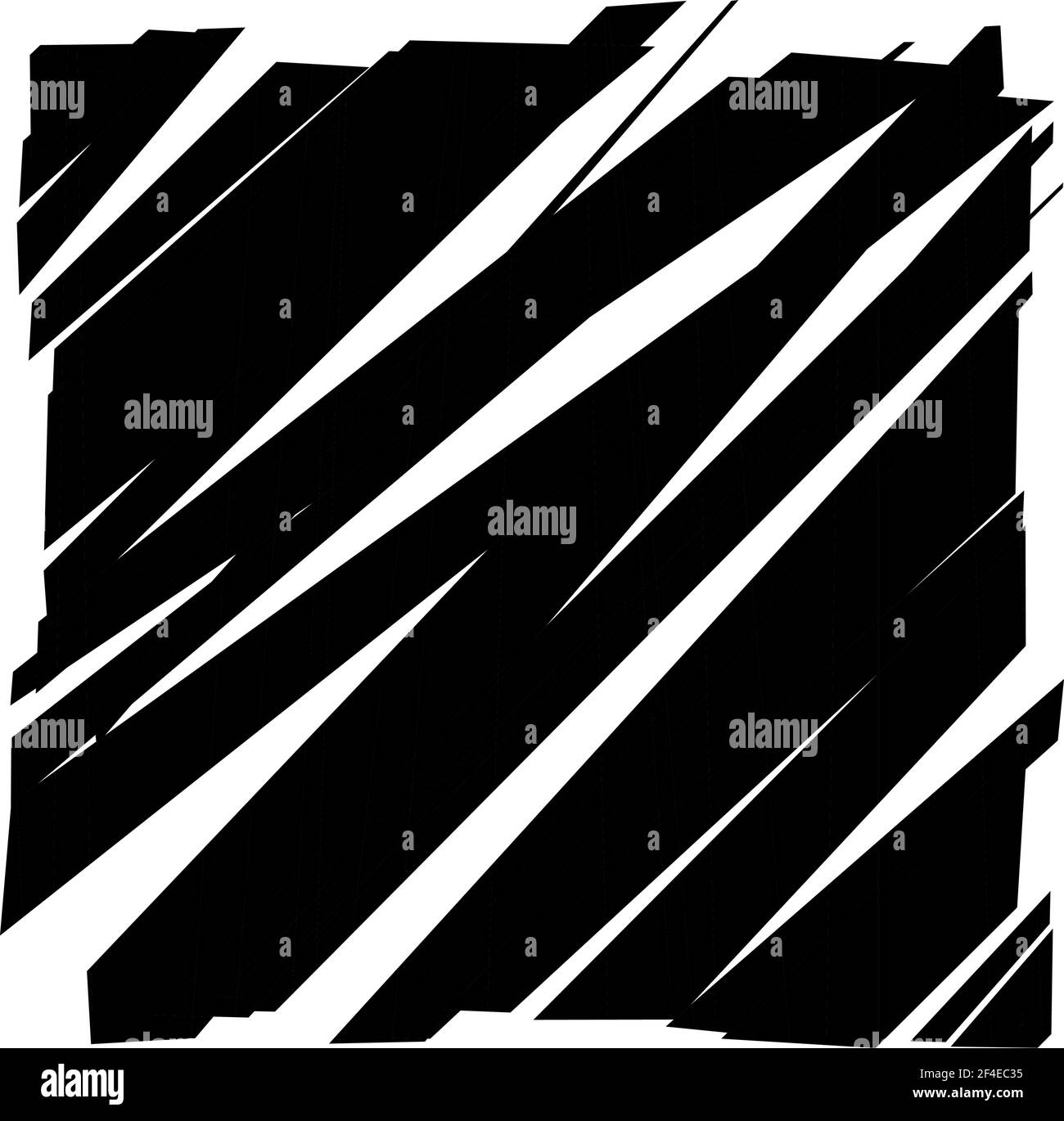Shattered, fractured, broken geometric square. Burst, explosion effect ...