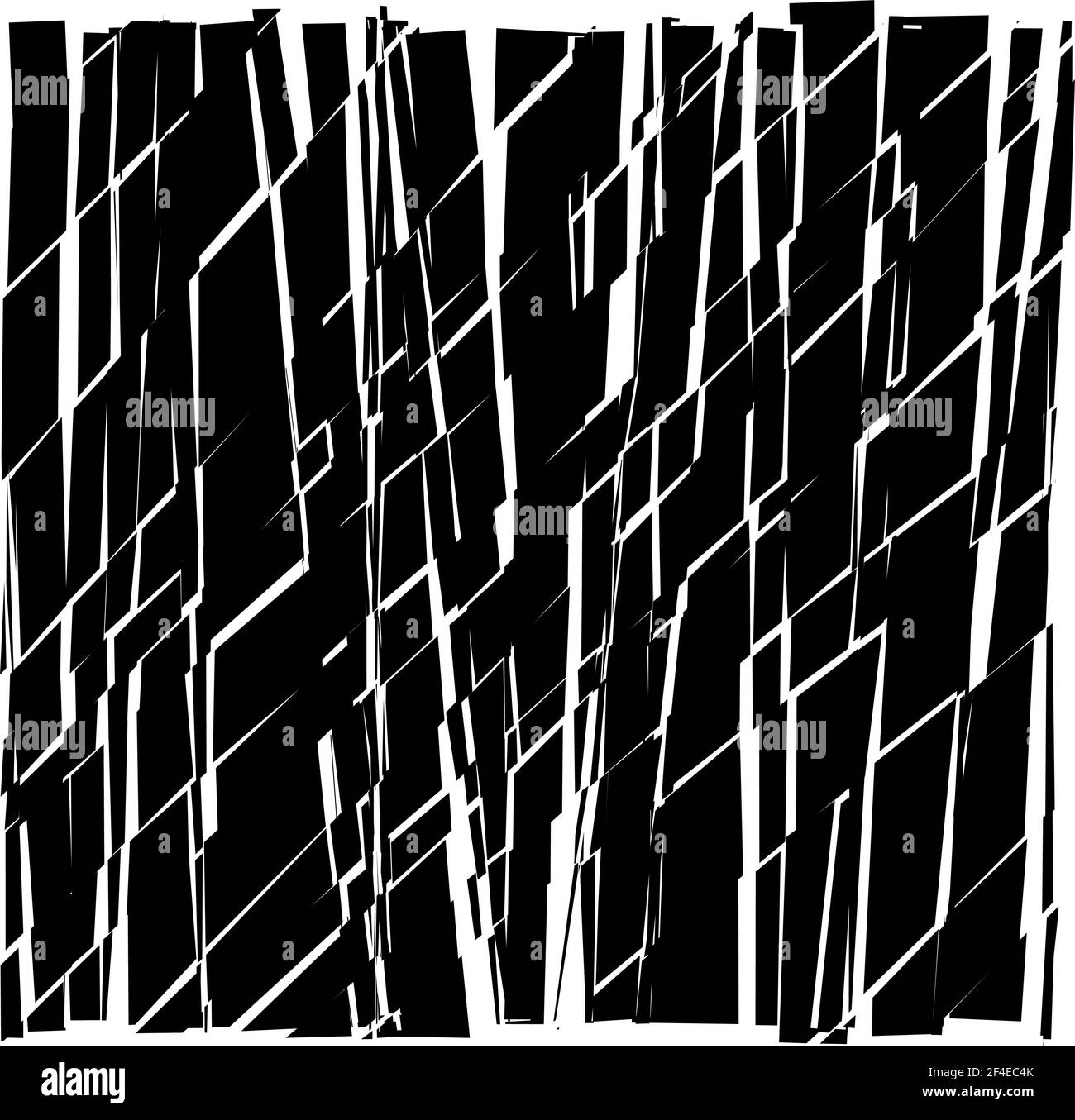 Shattered, fractured, broken geometric square. Burst, explosion effect ...