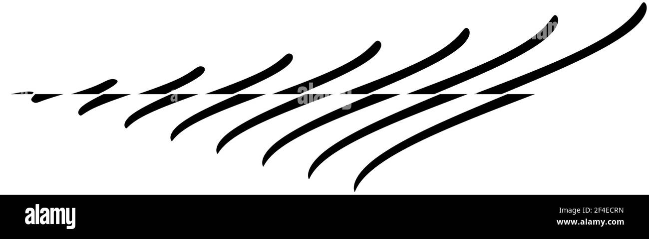 Distortion wavy, waving lines abstract design element — Stock vector ...