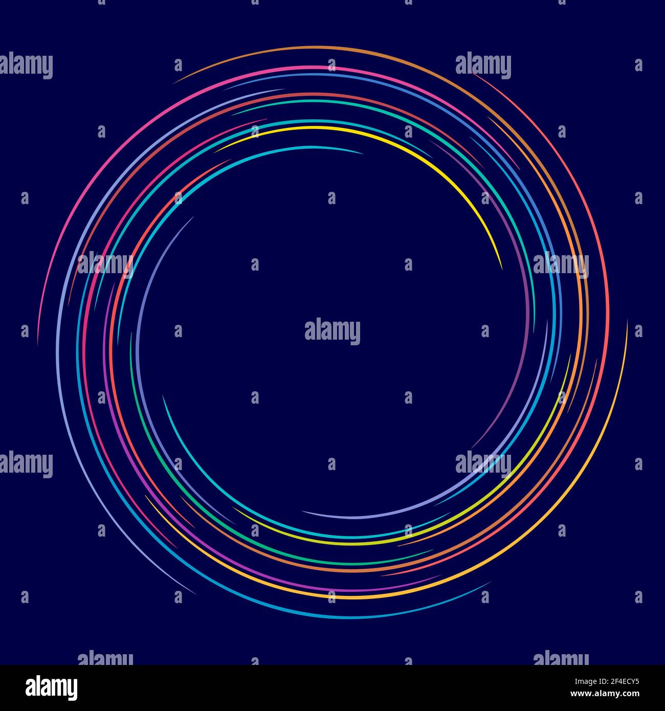 Spiral, twirl, whirlpool element vector illustration. Cochlear, helix ...