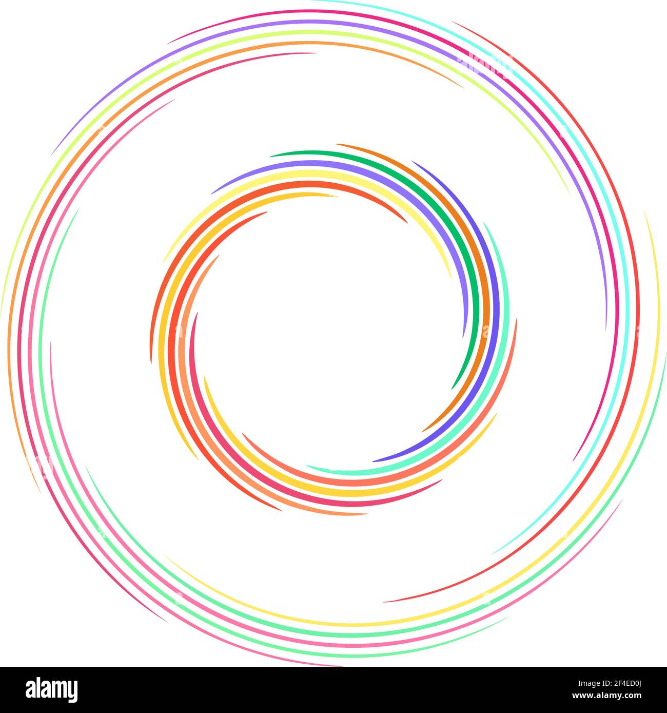 Spiral, twirl, whirlpool element vector illustration. Cochlear, helix ...