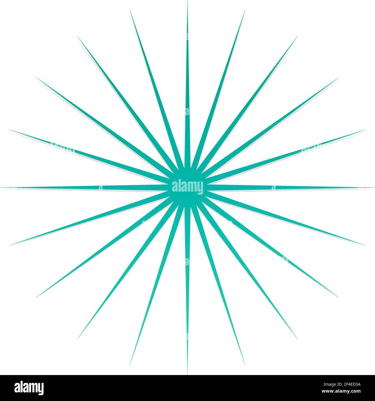 Starburst, sunburst shape. Abstract glitter, glimmer, flash shape ...