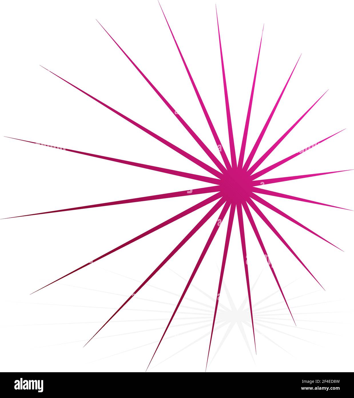 Starburst, sunburst shape. Abstract glitter, glimmer, flash shape ...