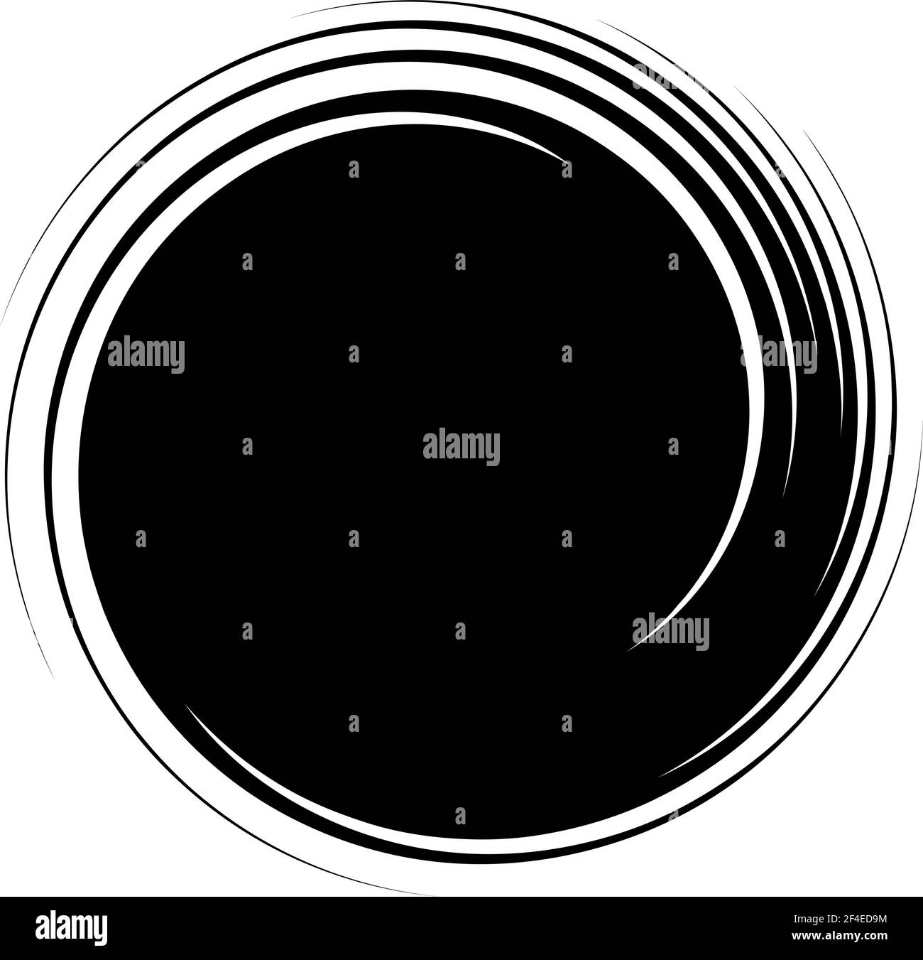 Swirl, twirl, spiral shape, element. Motif with rotation, torsion ...