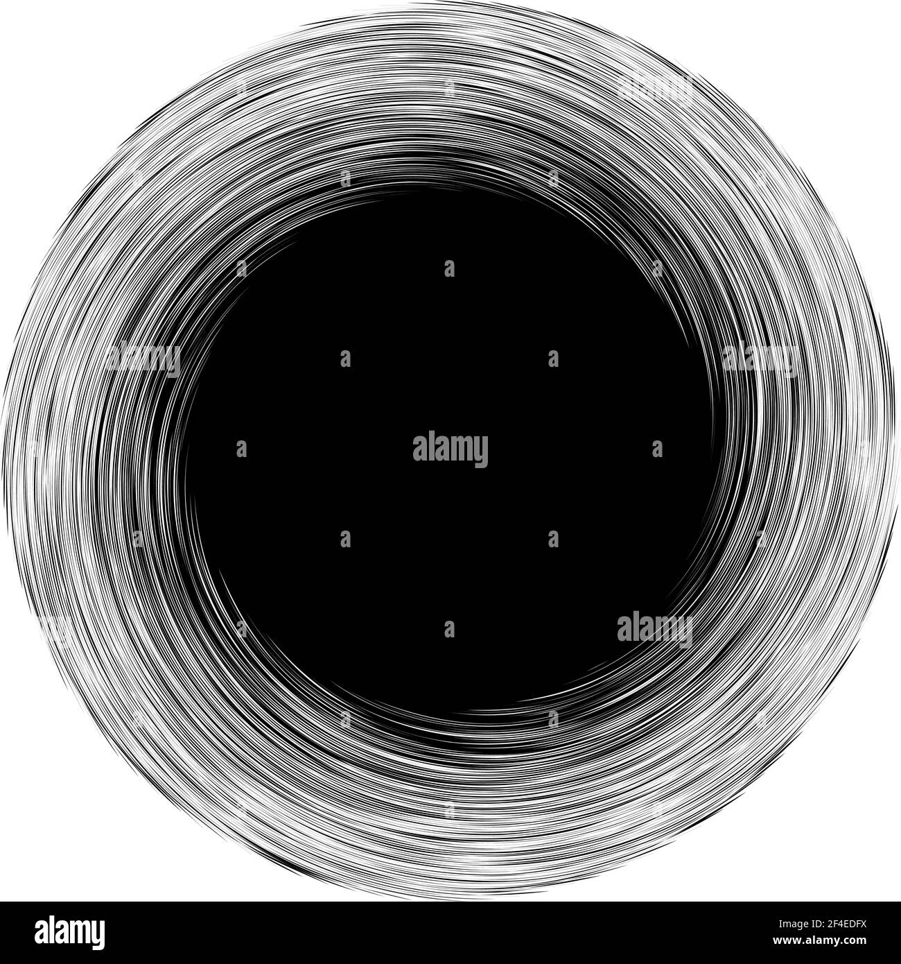 Swirl, twirl, spiral shape, element. Motif with rotation, torsion ...