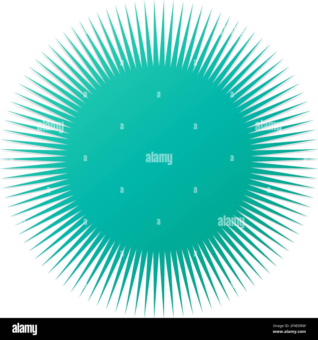 Starburst, sunburst shape. Abstract glitter, glimmer, flash shape ...