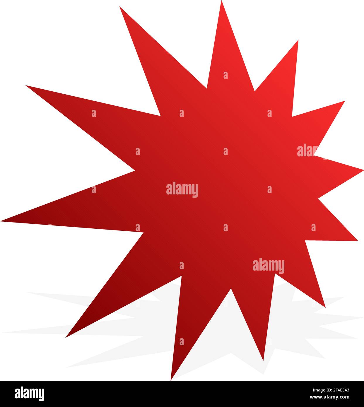 Starburst, sunburst shape. Abstract glitter, glimmer, flash shape ...