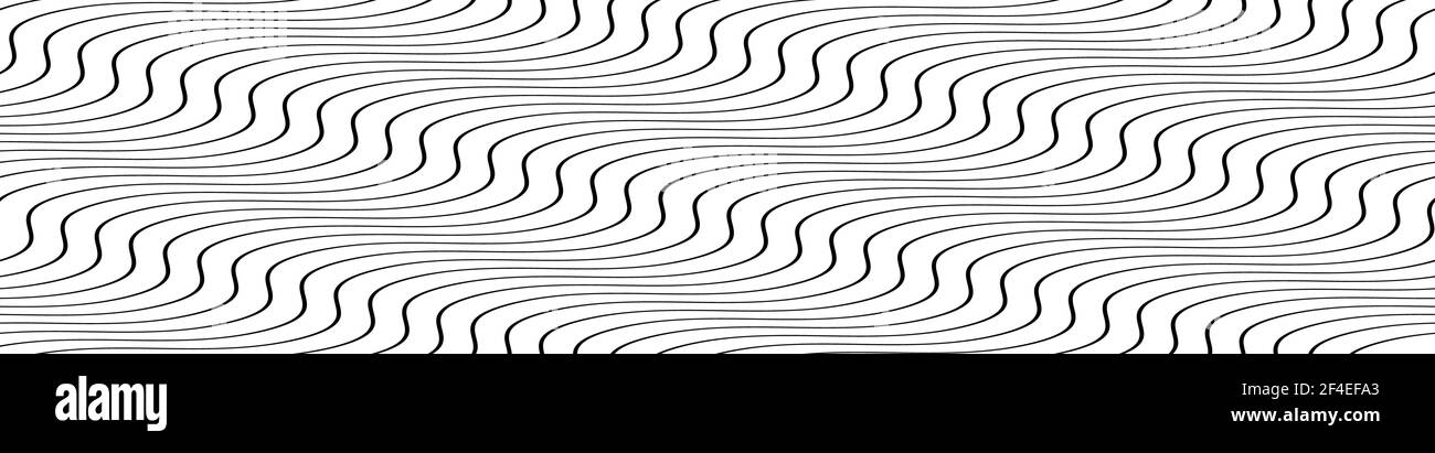 Wavy, curvy, curved Lines abstract Seamlessly repeatable rectangle ...