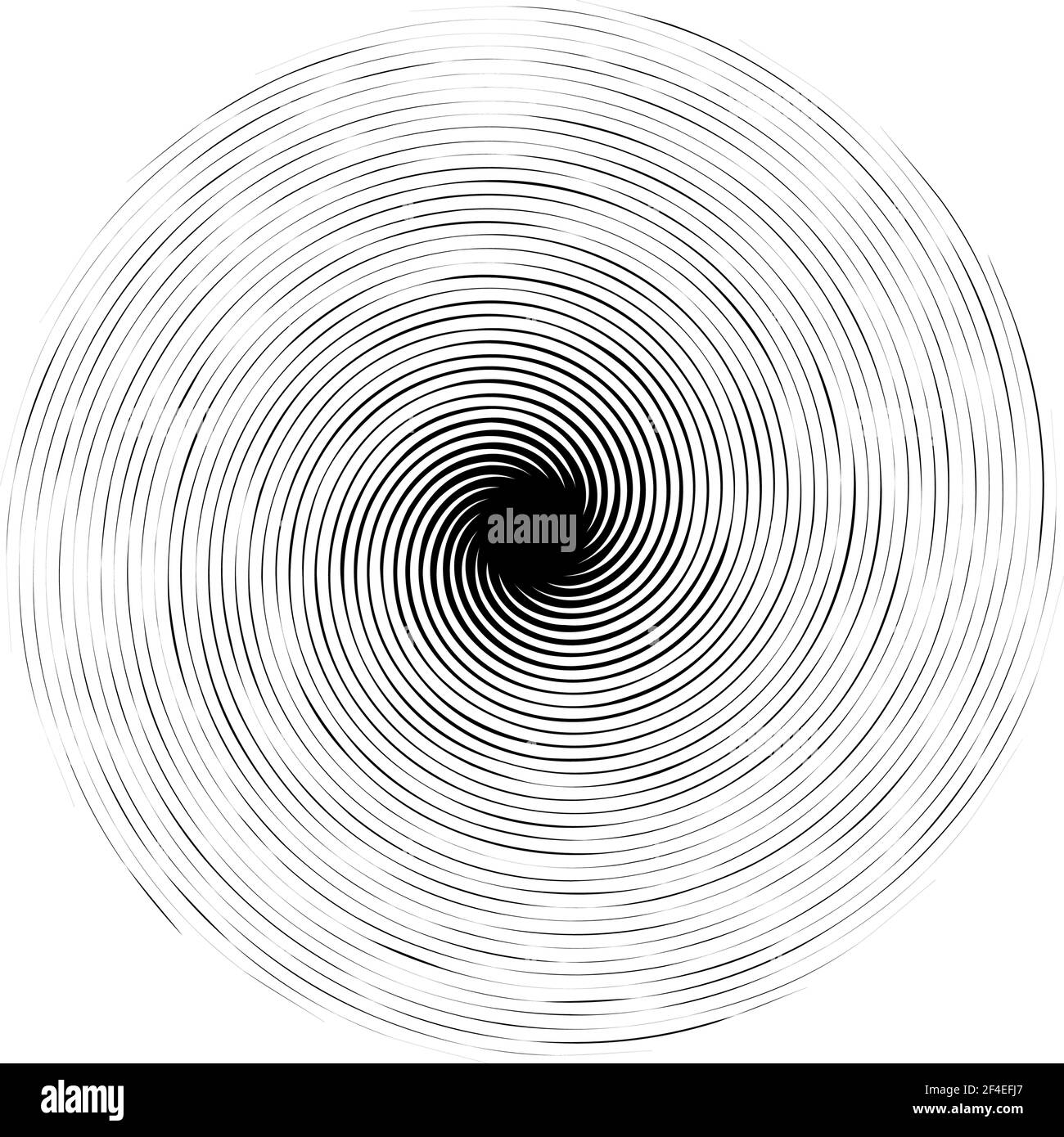 Swirl, twirl, spiral shape, element. Motif with rotation, torsion ...