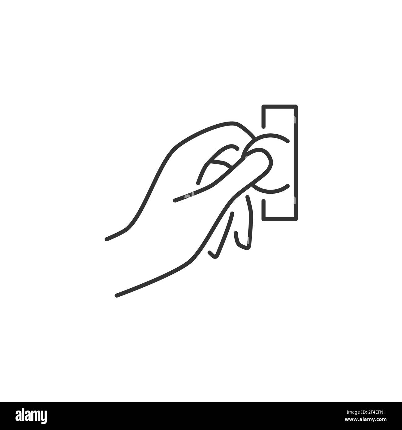 Hand inserting cash Cut Out Stock Images & Pictures - Alamy