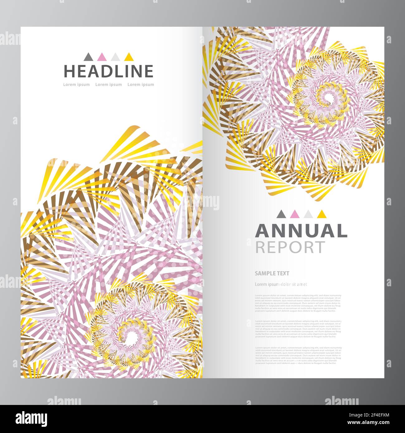 Annual business report template design layout Stock Vector Image & Art ...