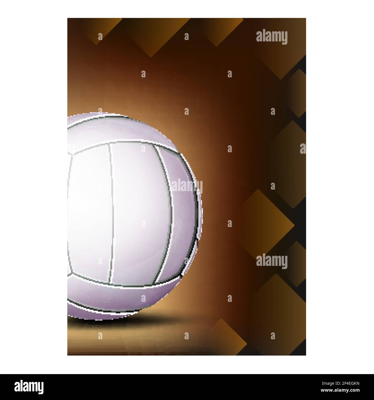 Volleyball Sport Event Promotional Poster Vector Illustration Stock ...
