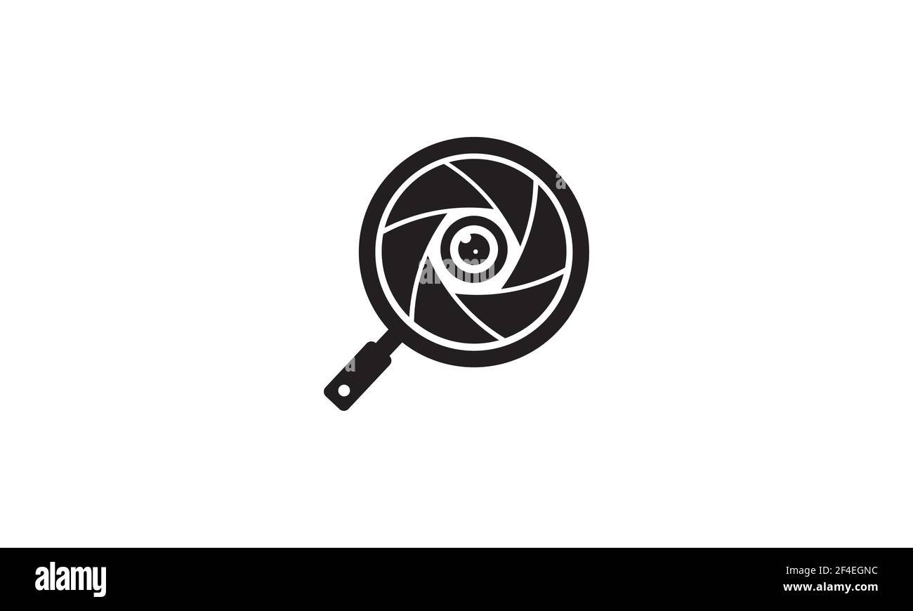 Magnifying glass film photography Stock Vector Images - Alamy