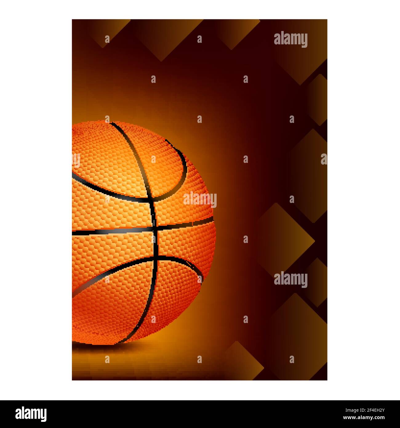 Basketball Sport Playoff Game Flyer Banner Vector Stock Vector Image ...