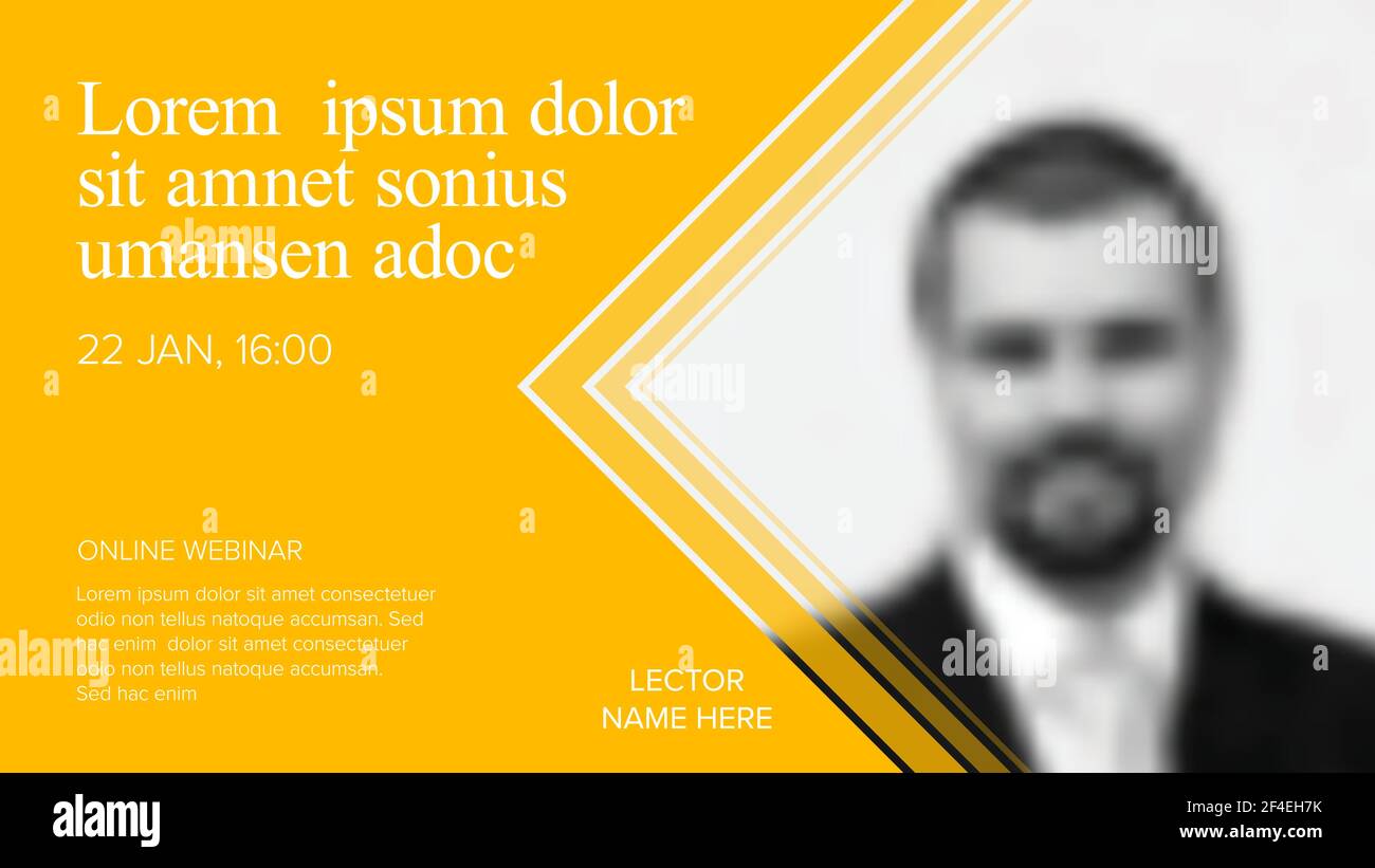 Social network event cover banner header template for online webinar ...